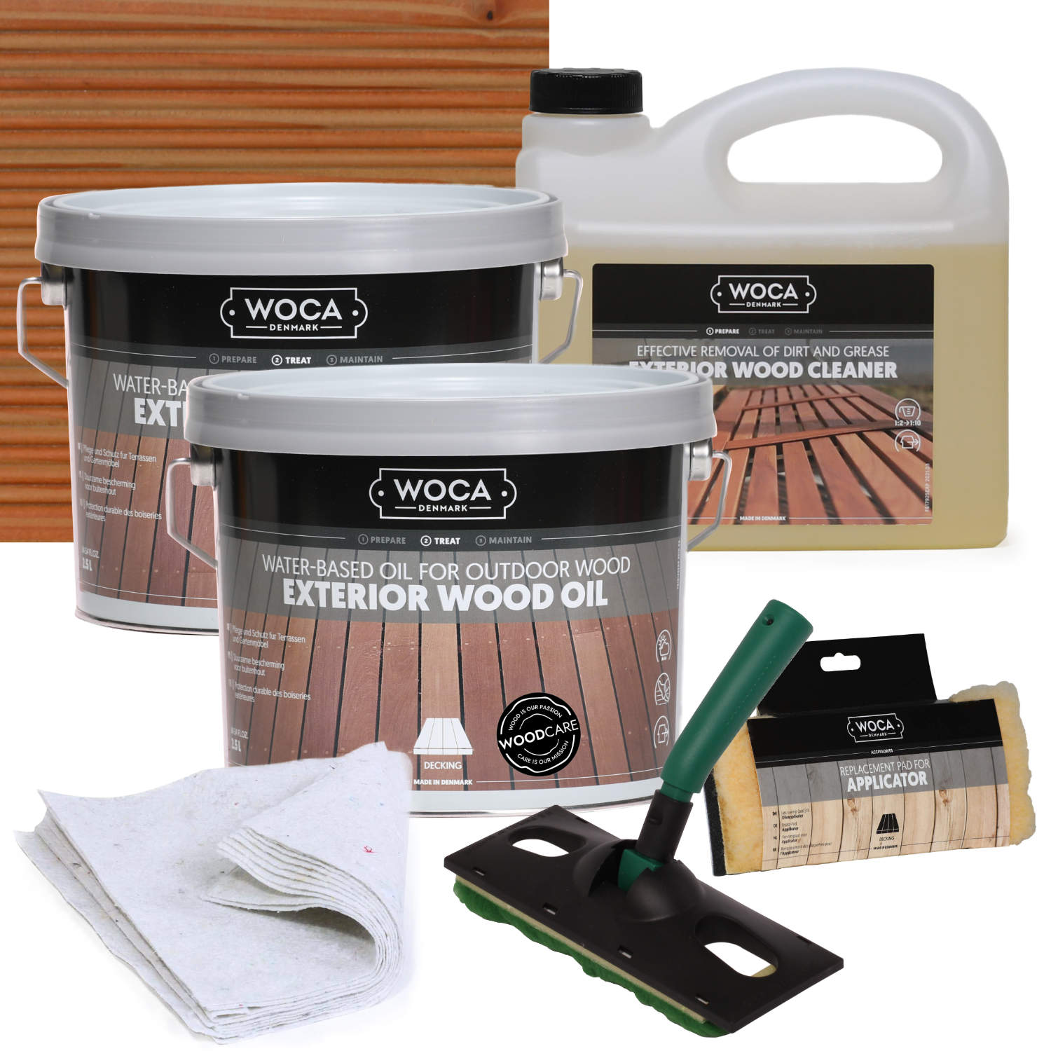 WOCA Terrassenöl Spar-Set-Exterior Oil Set