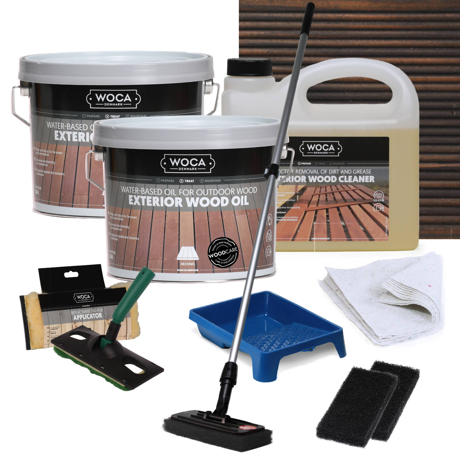 WOCA Exterior Set Pro - Renovierung und Auffrischung von Gartenmöbeln und